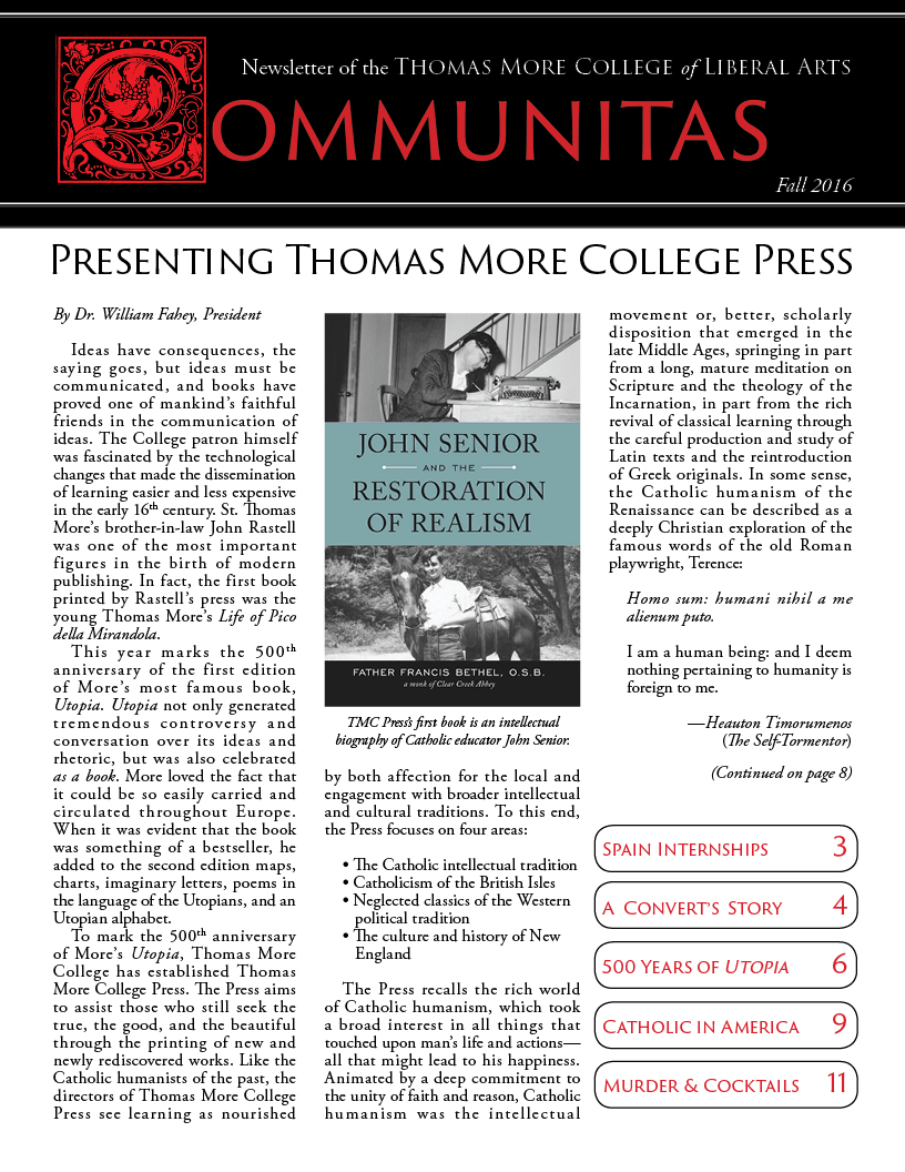 Communitas | Thomas More College