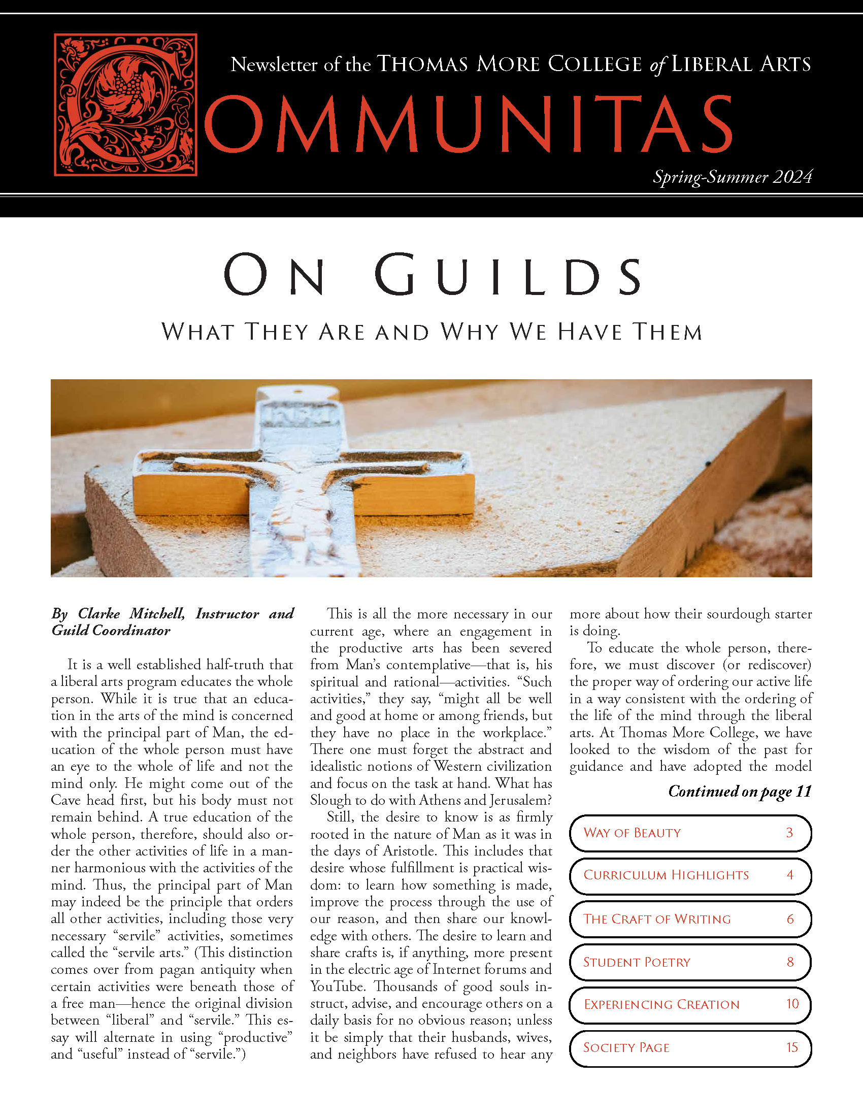 Communitas | Thomas More College